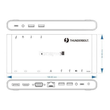 Honeywell Thunderbolt 3 Docking Station, Grey,LAPCDK - JioMart