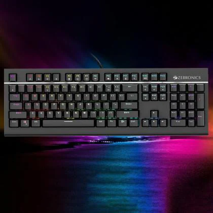 Zebronics Zeb-Max Pro V2 Gaming Mechanical Keyboard with 6 LED Speed ...