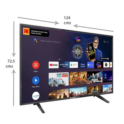 Kodak 139 cm (55 inch) Ultra HD (4K) LED Smart TV, 7XPRO Series ...