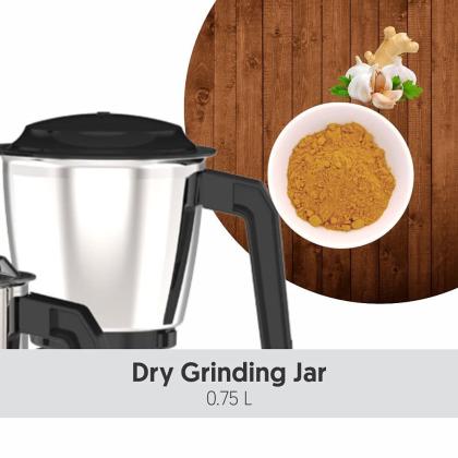 Preethi Peppy MG 245 750 Watt Mixer Grinder with 3 jars, Red & Black ...