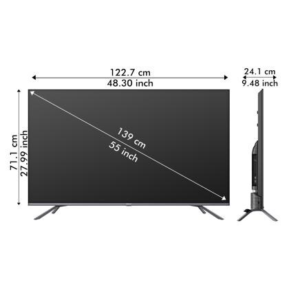 Hisense 139 cm (55 inch) 2Yr Warranty 4K Ultra HD Smart Certified ...
