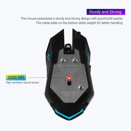 Zebronics Transformer-M Wired Gaming Mouse, Black - JioMart