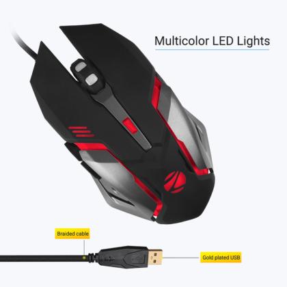 Zebronics Transformer-M Wired Gaming Mouse, Black - JioMart