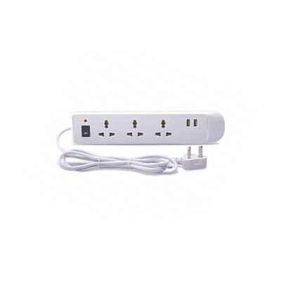 Bajaj 6A 3 Sockets and 2 USB Extension Board, White, 11002 - JioMart