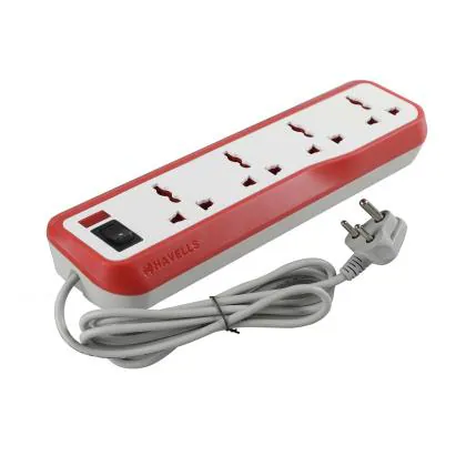 Havells 4m Surge Protector with Heavy Duty Spikeguard, Overload ...