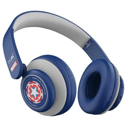 boAt Marvel Edition Rockerz 450 Captain America On-Ear Wireless ...