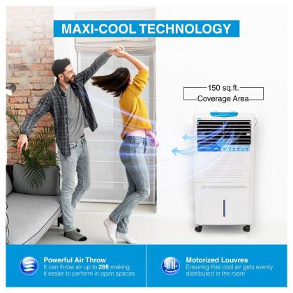Sansui JSE22RIC-KAZE 22 Litres Portable Air Cooler with Maxi Cool ...