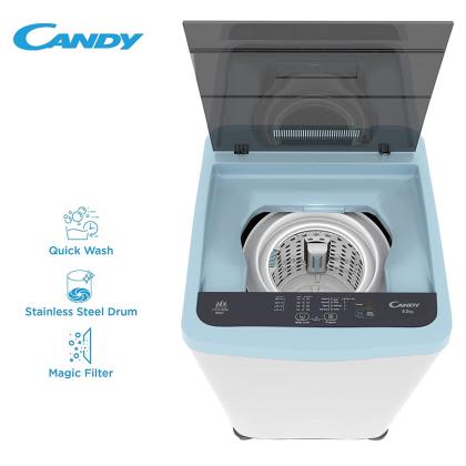 Candy 6.5 Kg Top Loading Fully Automatic Washing Machine, CTL651269S ...