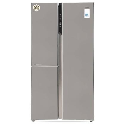 Haier 630 liters Side-by-Side Refrigerator, Inox Steel HRT-683IS - JioMart