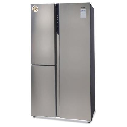 Haier 630 liters Side-by-Side Refrigerator, Inox Steel HRT-683IS - JioMart