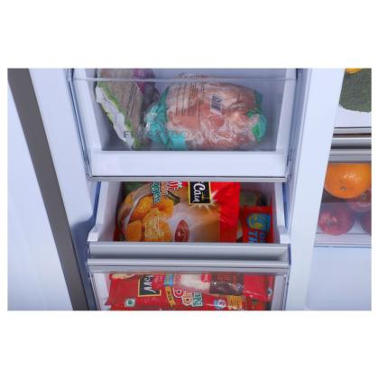 Haier 630 liters Side-by-Side Refrigerator, Inox Steel HRT-683IS - JioMart