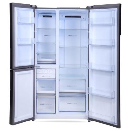 Haier 630 liters Side-by-Side Refrigerator, Inox Steel HRT-683IS - JioMart