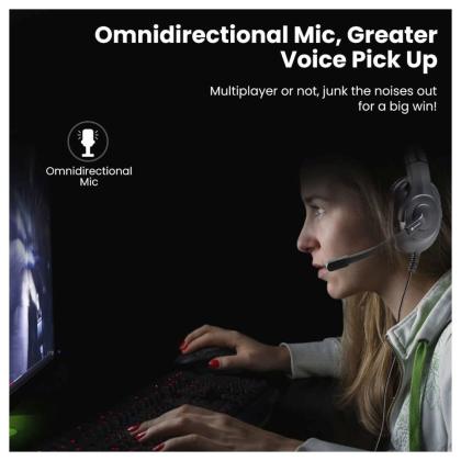 Portronics Genesis Smart Gaming Wired Headphone with Omnidirectional ...