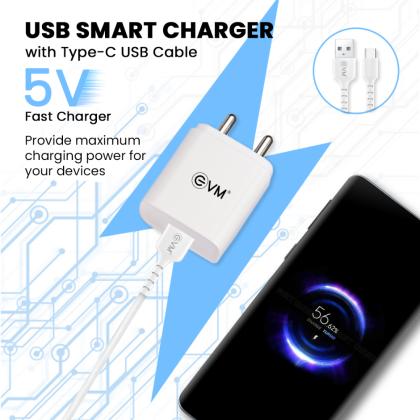 EVM Charger with Type C Cable CH02 White - JioMart
