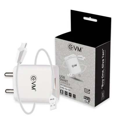 EVM Charger with Type C Cable CH02 White - JioMart