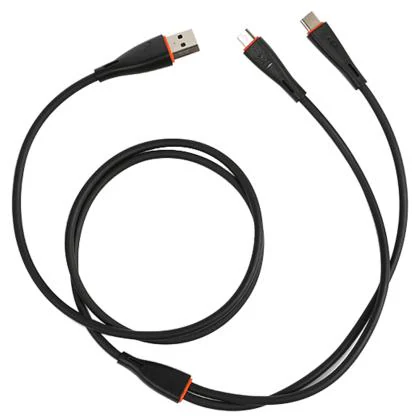 Itel ICD-X21 2-in-1 Type-C and Micro-USB Cable, Black - JioMart