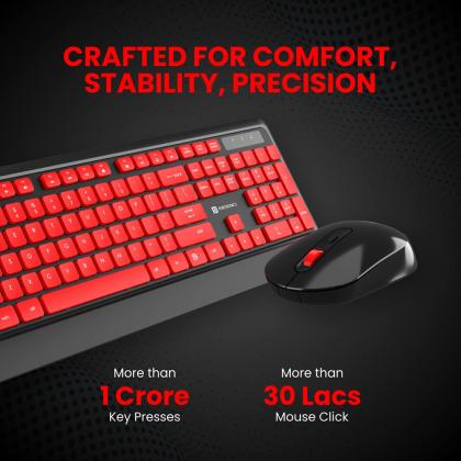 Portronics Key5 Wireless Keyboard and Mouse Combo, Black - JioMart