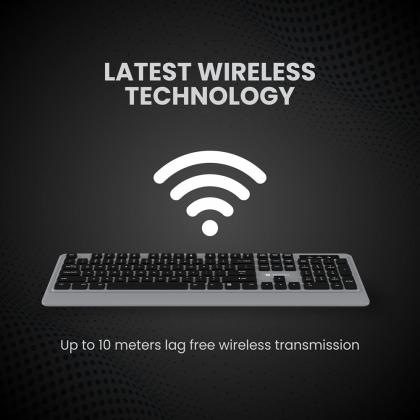 Portronics Key5 Wireless Keyboard and Mouse Combo, Grey - JioMart