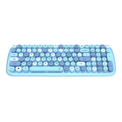 iGear KeyBee Retro 2.4GHz Wireless Keyboard and Mouse Combo, Blue - JioMart