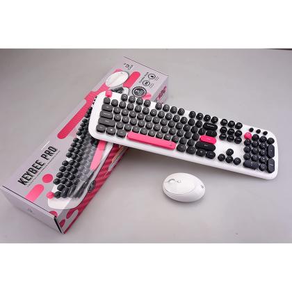 iGear KeyBee Pro Wireless Keyboard and Mouse Combo, White - JioMart