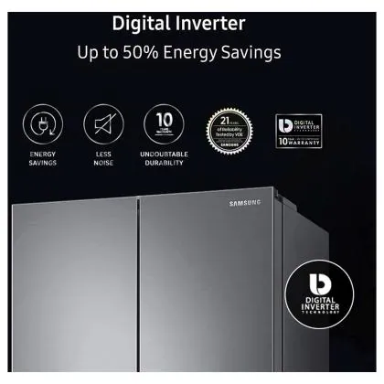Samsung 580L Inverter Frost Free French Door Refrigerator (RF57A5032S9 ...