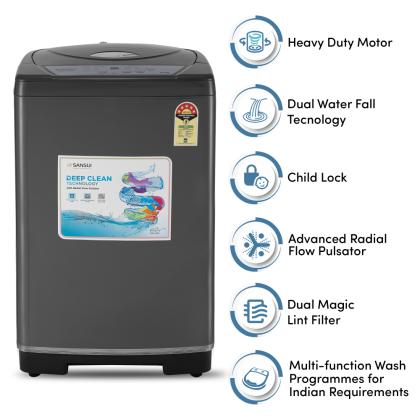 Sansui 6.5 Kg Top Load Fully Automatic Washing Machine, JSP65FTL-2024B ...