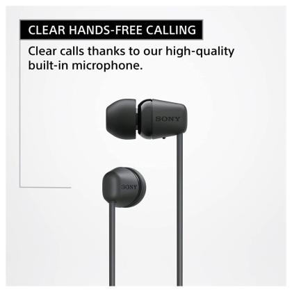 Sony WI-C100 Wirless Neckband Earphone with Up to 25 Hours of Battery ...