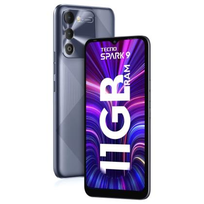 Tecno Spark 9 128GB, 6GB RAM, Infinity Black, Mobile Phone - JioMart