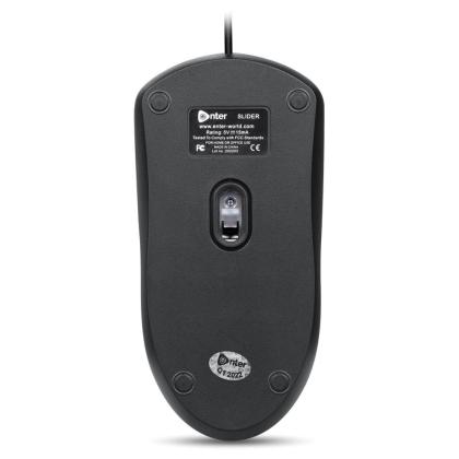 Enter EN-SLIDER Wired Optical Mouse, Red - JioMart