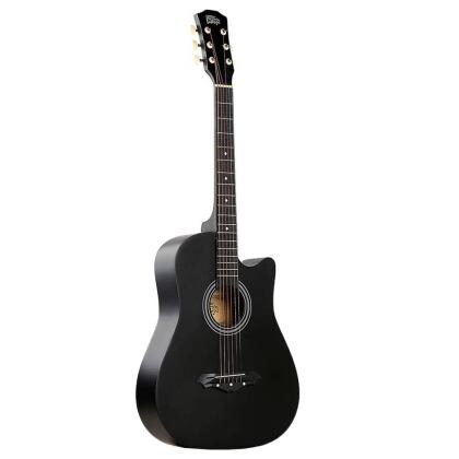 Intern INT-38C Acoustic Guitar, Black - JioMart