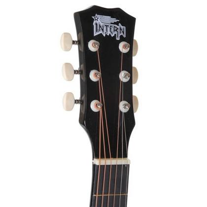 Intern INT-38C Acoustic Guitar, Black - JioMart