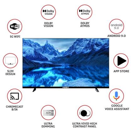 Foxsky 80 cm (32 inch) HD Ready LED Smart TV, 2K FHD Series 32FS-VS ...