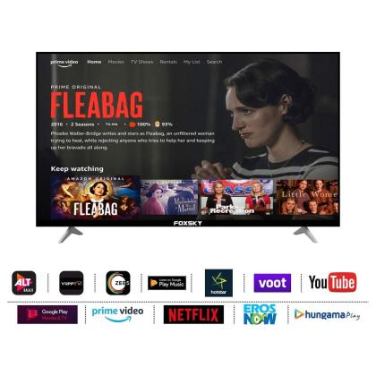 Foxsky 127 cm (50 inch) Ultra HD (4K) LED Smart TV, 4K Series 50FS-VS ...