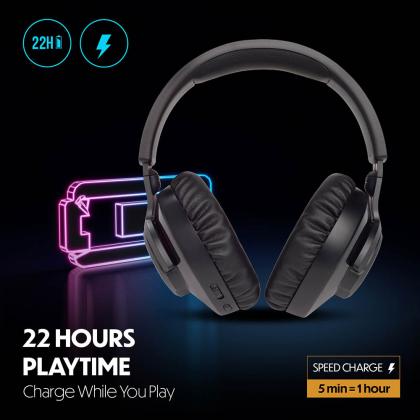 JBL Quantum 350 Over Ear Bluetooth Gaming Headphone with Detachable ...