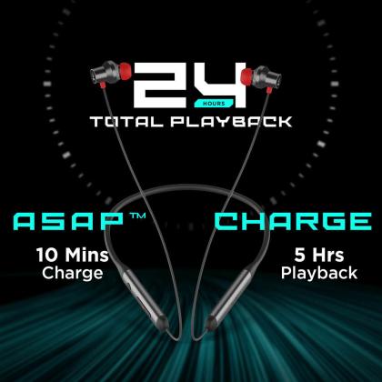 boAt Rockerz 333 ANC Bluetooth Neckband Earphone, 24 hrs of total ...