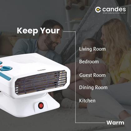 Candes Gloster 2000 Watts All in One Silent Blower Fan Room Heater (White) - JioMart