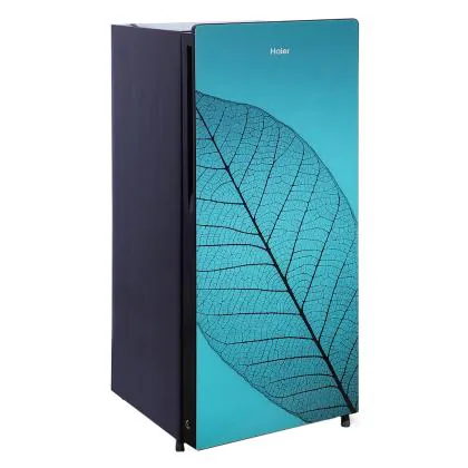 Haier 185 litres 2 Star Single Door Refrigerator, Holy Leaf Glass HRD ...