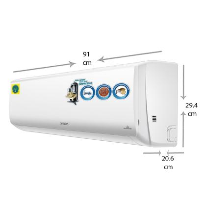 Onida 1.5 Ton 3 Star IR183ICY Inverter Split AC with Copper condenser,4 ...