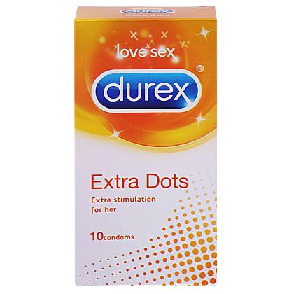 Durex Extra Dots Condoms 10 pcs - JioMart