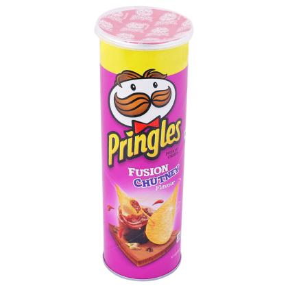 Pringles Fusion Chutney Flavoured Potato Crisps 110 g - JioMart