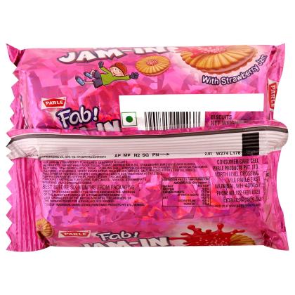 Parle Fab Jam In Strawberry Cream Biscuits 150 g - JioMart