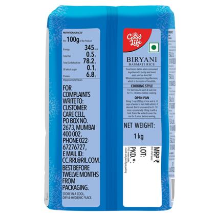 Good Life Biryani Basmati Rice 1 kg - JioMart