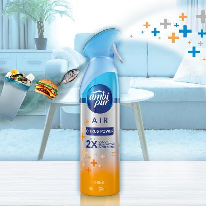 Ambi Pur Air Citrus Power Fresh Boost Air Freshener Spray 275 g - JioMart