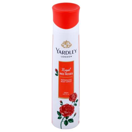 Yardley Royal Red Roses Refreshing Body Spray for Women 150 ml - JioMart