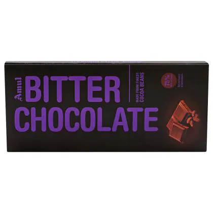 Amul Bitter Dark Chocolate Bar 150 g - JioMart