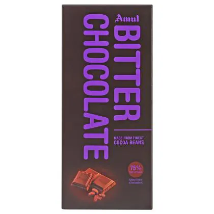 Amul Bitter Dark Chocolate Bar 150 g - JioMart