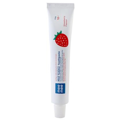 Mee Mee Mild Toddler Fluoride-Free Strawberry Flavour Toothpaste (12 ...