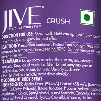Jive Crush Deo Body Spray for Women 150 ml - JioMart