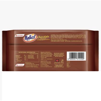Mayora Malkist Chocolate Flavoured Crackers 138 g - JioMart