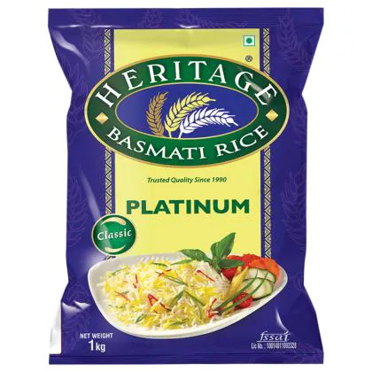 Daawat Heritage Platinum Basmati Rice 1 kg - JioMart